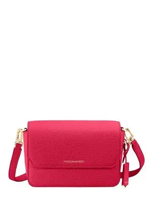 MAISON DE SABRE Mini Leather Flap Bag - Shibuya Fuchsia