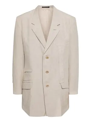 Y’s Linen Panelled Jacket - Neutrals