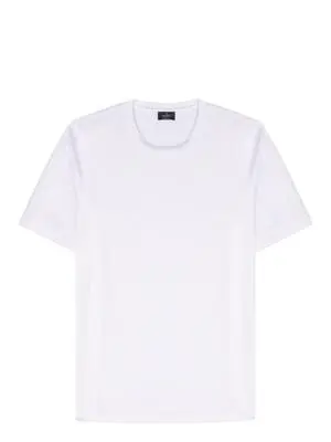 BARBA NAPOLI Short-sleeve Cotton T-shirt - White