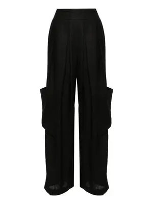 Ermanno Scervino Pleat-detail Trousers - Black