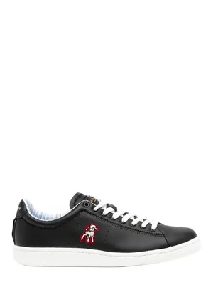 UNDERCOVERISM Logo-patch Leather Sneakers - Black