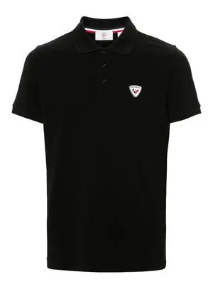 Rossignol Logo-applique Polo Shirt - Black