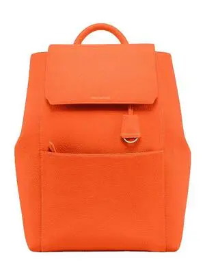 MAISON DE SABRE Large Leather Soft Backpack Manhattan Orange
