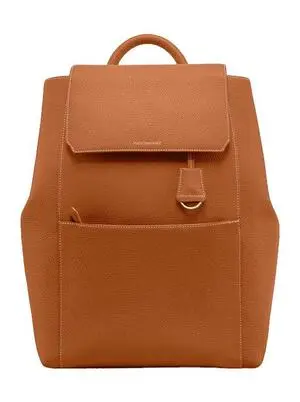 MAISON DE SABRE Leather Soft Backpack - Pecan Brown