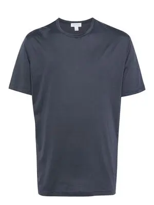 Sunspel Round-neck Cotton T-shirt - Blue