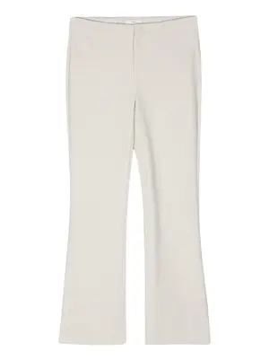 Vince Mid-rise Flared Trousers - Neutrals