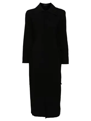 Yohji Yamamoto Midi Shirt Dress - Black
