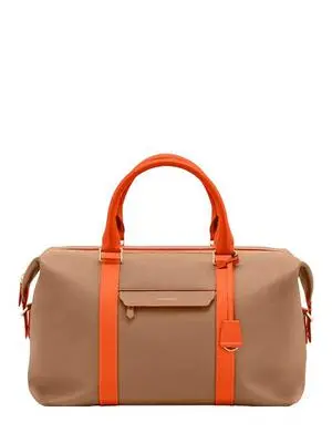 MAISON DE SABRE Leather Duffle Bag Manhattan Sandstone