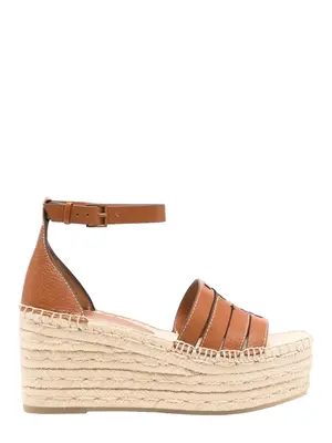 Tory Burch Ines Wedge Espadrilles - Brown