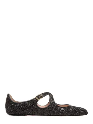 Bally Rina Glitter Ballerina Shoes - Black
