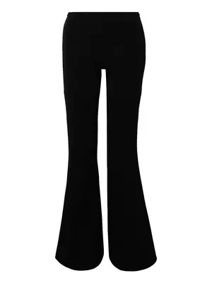 COURREGES Ellipse Zip-detailed Jersey Flared Pants - Black