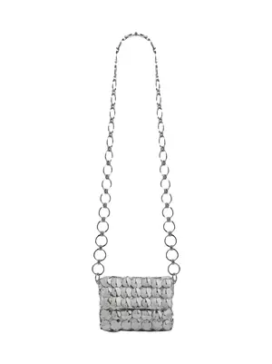 Rabanne Metallic Shoulder Bag - Silver