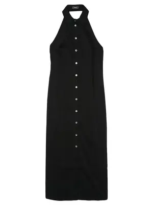 Peserico Rhinestone-embellished Maxi Dress - Black
