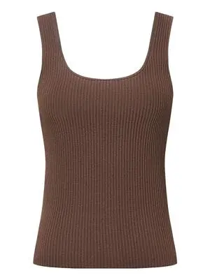12 STOREEZ Ribbed-Knit Tank Top