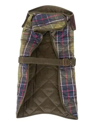 Barbour Tartan Print Dog Coat - Green