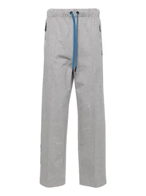 Moncler Logo-lettering Cotton Track Pants - Grey
