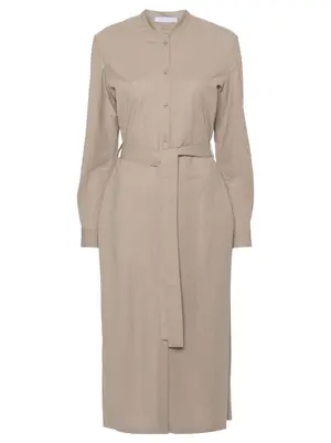 Harris Wharf London Belted Shirt Dress - Neutrals
