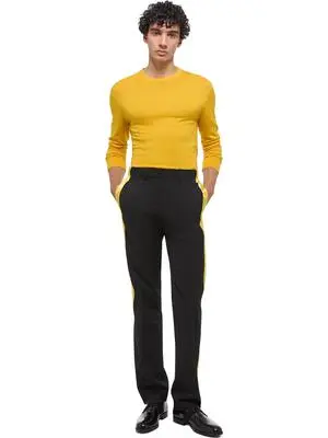 Helmut Lang Curved Sleeve Sweater - Taxi Yellow