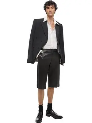 Helmut Lang Virgin Wool Car Blazer - Black