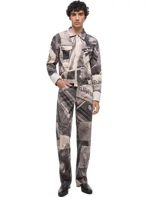 Helmut Lang Printed Carpenter Jeans - Black Multi