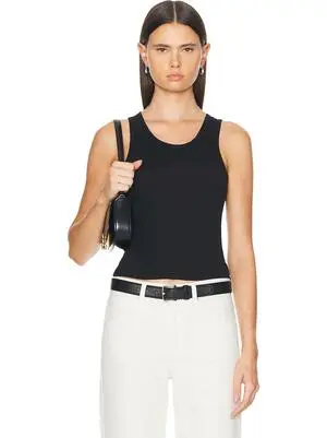 Eterne Fitted Tank Top - Black