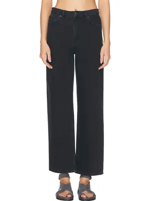 SKALL STUDIO Maddy 32 Straight Leg Jeans - Washed Black