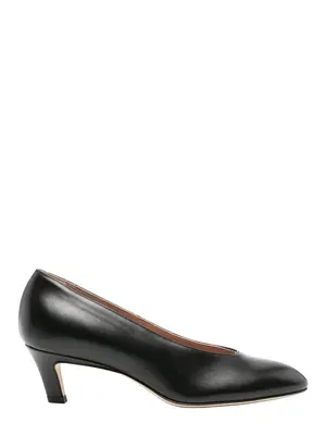 SCAROSSO Deva 50mm Leather Pumps - Black