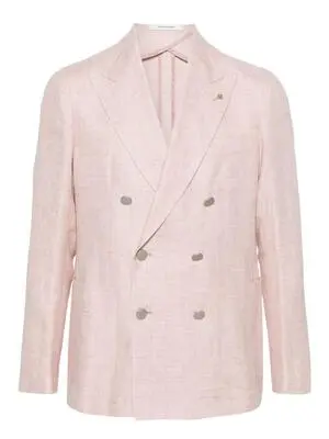 TAGLIATORE Tagliatore Mélange Double-Breasted Blazer