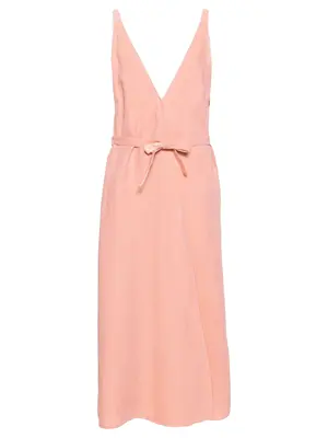 FORTE_FORTE Forte Forte Belted Linen Wrap Dress