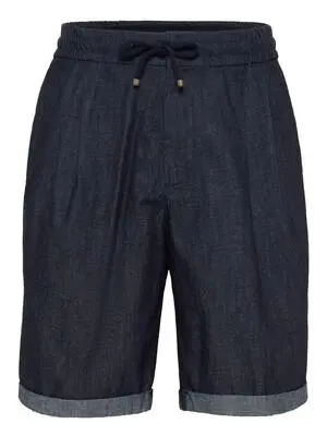 BRUNELLO CUCINELLI Drawstring-waist Denim Shorts
