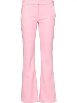Balmain Flared Crepe Trousers - Pink