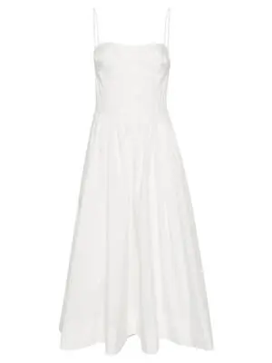 Simkhai Kittiya Cotton Midi Dress - White