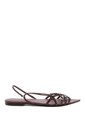 NENSI DOJAKA Corset Leather Sandals - Purple