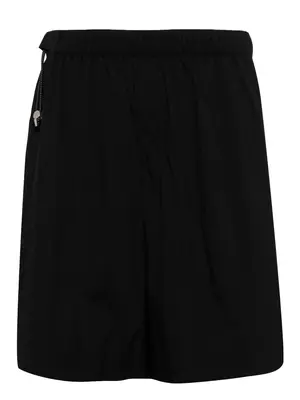 CROQUIS Elasticated-waistband Bermuda Shorts - Black