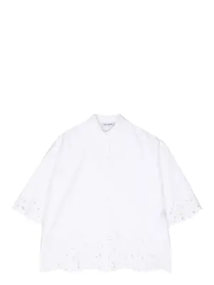 Dice Kayek Embroidered Cotton Shirt - White