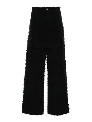 WHO DECIDES WAR BY EV BRAVADO Husk Wide-leg Trousers - Black