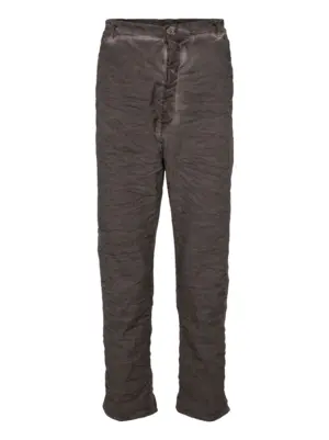 POÈME BOHÉMIEN Poème Bohémien Crease-Effect Straight Trousers