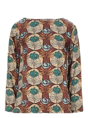 OTTOD'AME Floral-print Top - Brown
