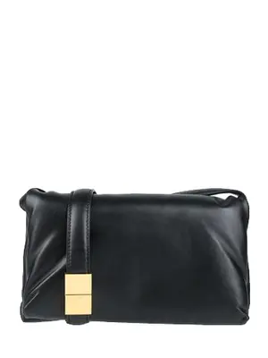Marni Cross-body Bag In Cow Leather And Brass - Black