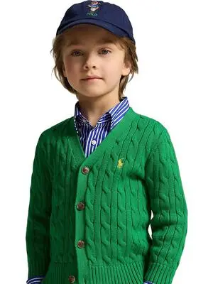 Ralph Lauren Cable-knit Cotton V-neck Cardigan - Cruise Green