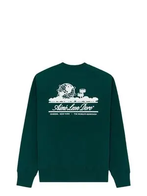 Aimé Leon Dore Unisphere Crewneck Sweatshirt - Green