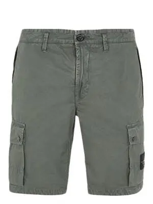 Stone Island Cargo Bermuda Shorts - Musk Green