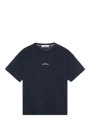 Stone Island Short Sleeve 'scratched Paint One' T-shirt - Dark Blue
