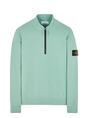 Stone Island Half-zip Sweatshirt - Light Green
