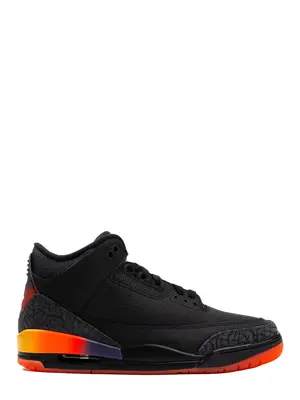 JORDAN Jordan 3 Retro J Balvin Rio Sneakers Black/solar Flareone-colortotal Crimson Abyss