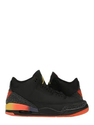 JORDAN 3 Retro J Balvin Rio Sneakers - Black/solar Flare/total Crimson Abyss