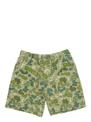 HUMAN MADE X Kaws Camo Shorts - Olivedrab Green