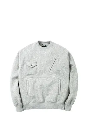 The North Face X Invincible Pocket Crewneck Sweatshirt - Light Grey Heather
