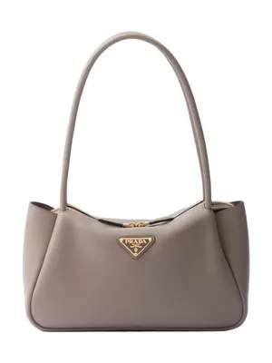 Prada Darling Medium Leather Shoulder Bag - Clay
