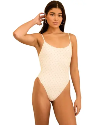 DIPPIN DAISY'S Star One Piece Dotted Pink